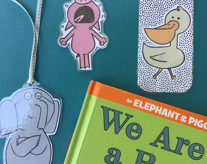 Elephant & Piggie Bookmarks, Elephant and Piggie, Mo Willems, Books ...
