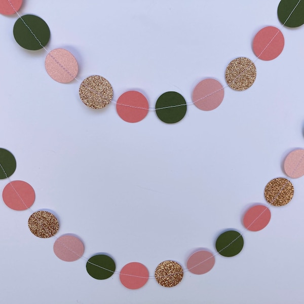 Paper Circle Garland - Etsy