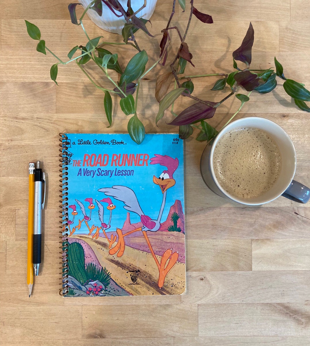 Upcycled Road Runner Little Golden Book Journal: Vintage Children's ...