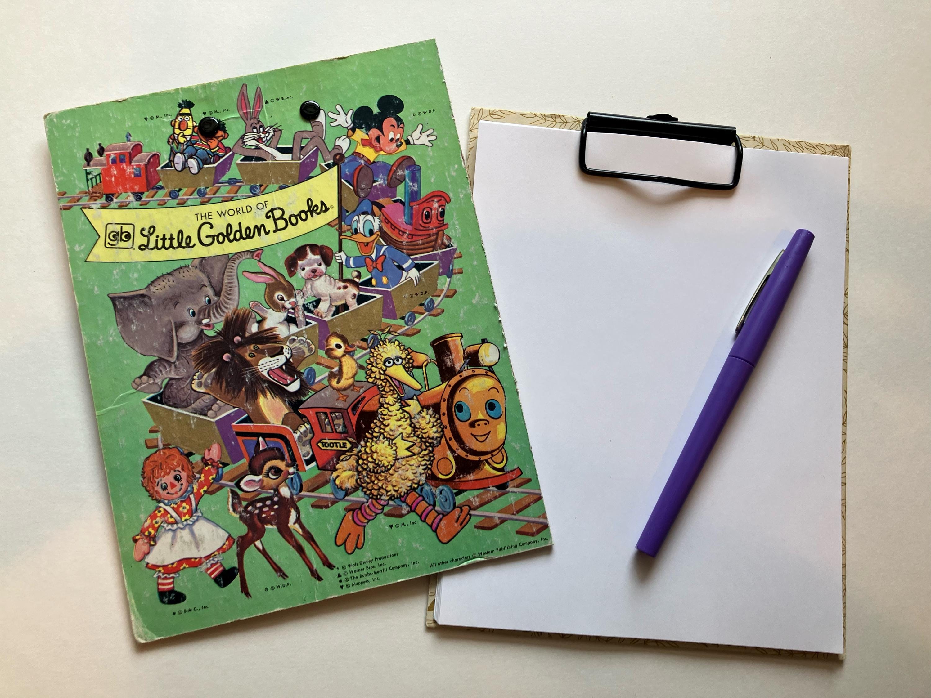 Upcycled Little Golden Book Clipboard, Sesame Street, Teacher, Paper ...