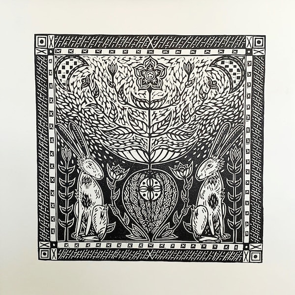 Linoleum Block Print - Etsy