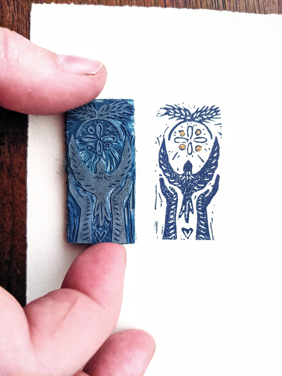 Our Mother, Original Hand Carved, Hand Printed, Linocut Block Print - Etsy
