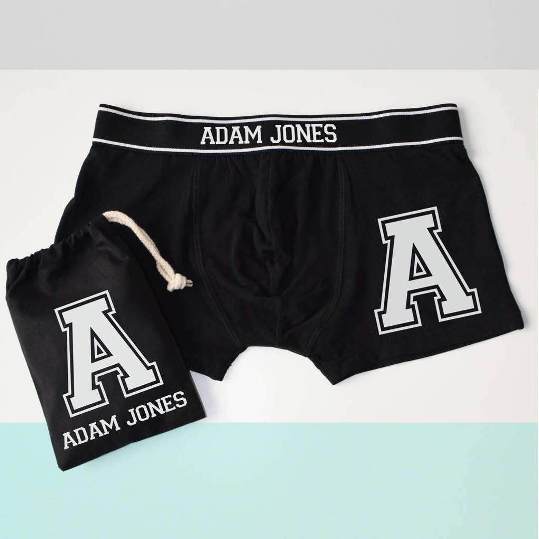 Personalised Alphabet Initial Letter Boxer Briefs - Etsy