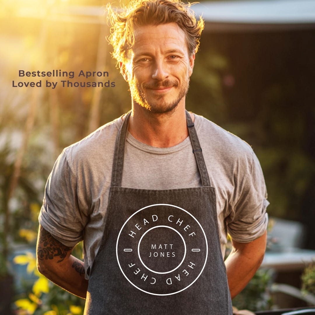 Personalised Head Chef Apron – Custom BBQ Cooking Gift - Etsy UK