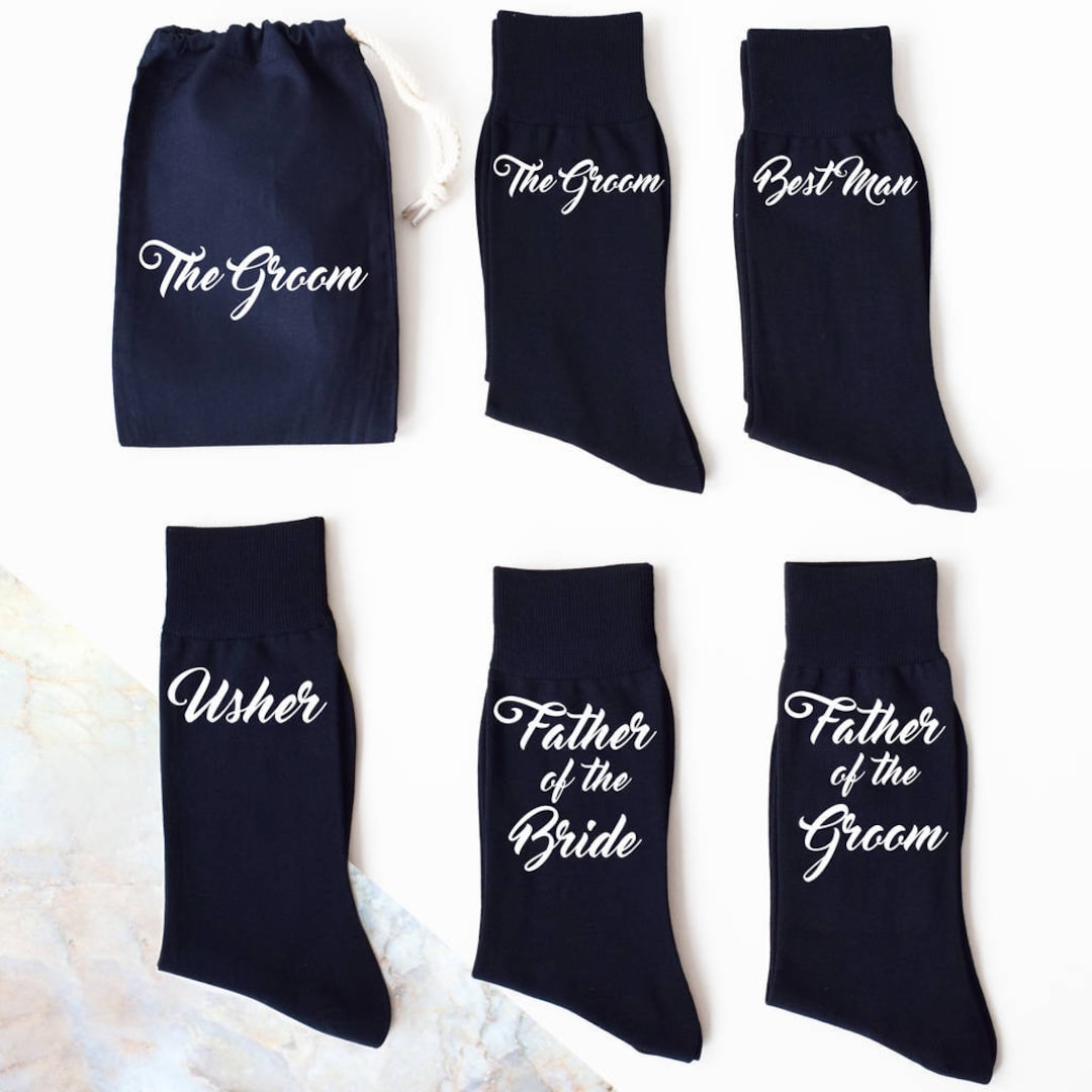 Groomsmen Wedding Socks, Grooms Socks, Usher Socks, Best Man Socks ...
