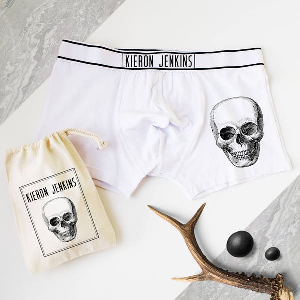 Mens Skull Boxer - Etsy