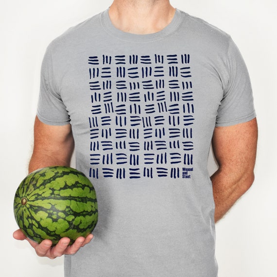 GEOMETRIC LINE SQUARES T-shirt Mens Print Tee Gift for Him | Etsy