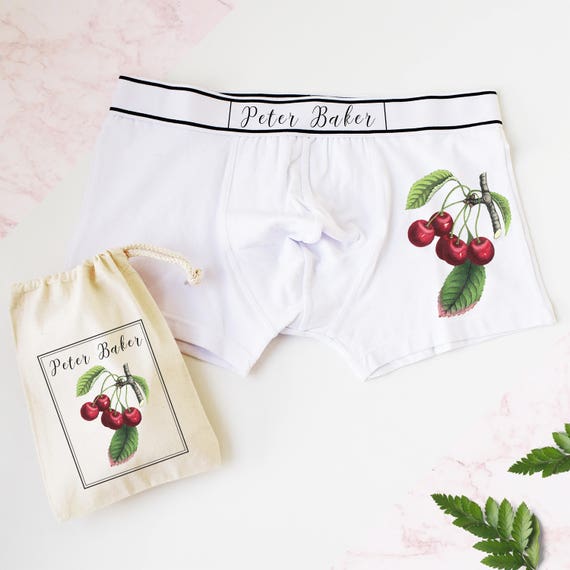 Cherry Print Boxers Personalised Men's Boxer Shorts Mens - Etsy
