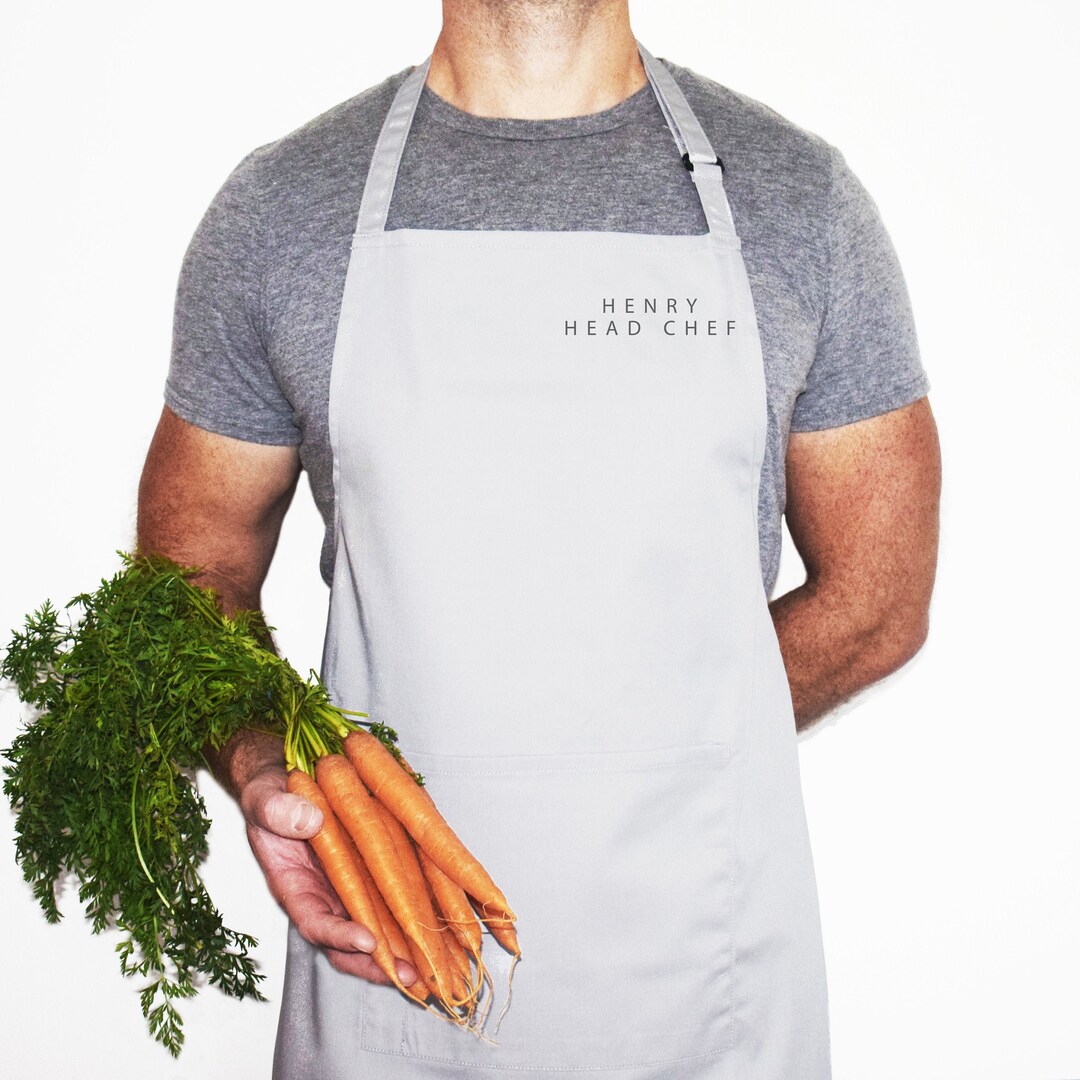 Personalised Head Chef Apron – Custom Text Kitchen Gift - Etsy