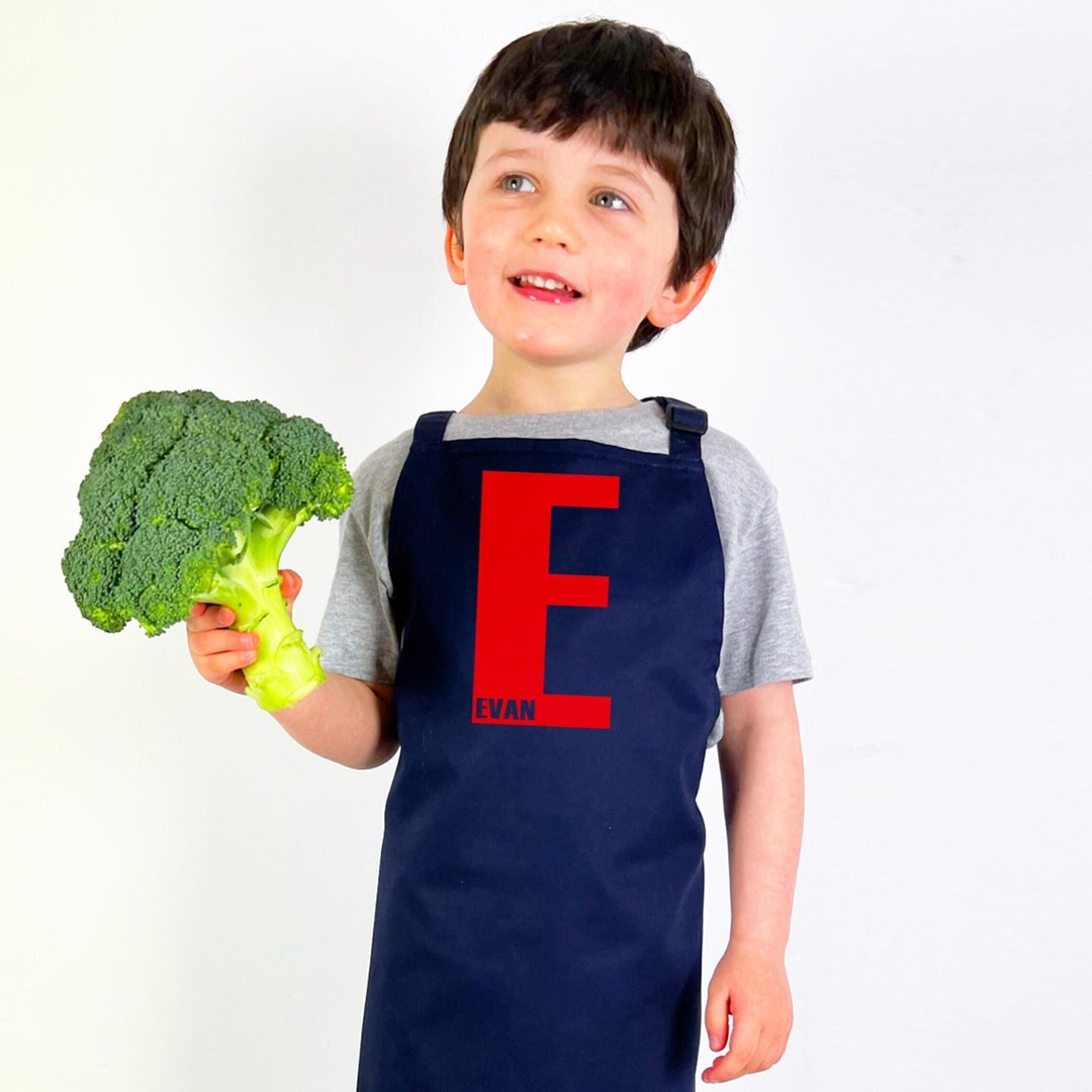 Personalised Alphabet Initial and Name Children's Apron - Kids Baking ...