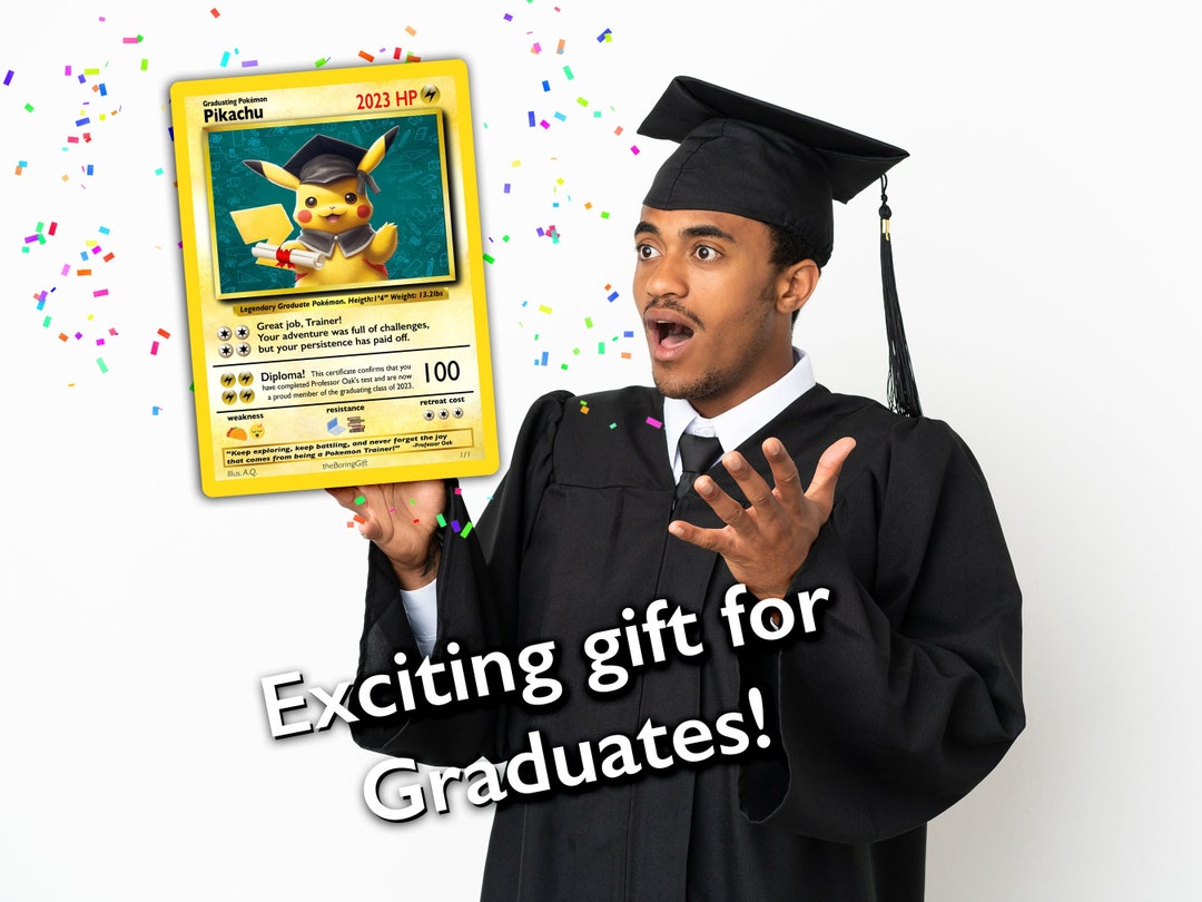 Gamer Graduation Gift - Class of 2025 - Handmade Pokemon Gift for Him ...