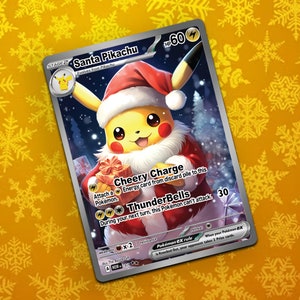 Pokemon Christmas Card, Holiday Gift for Him, Gamer Stocking Stuffer - Etsy