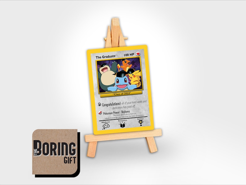 Pokemon Graduation Fan Art Displayed on a Pokemon Card With - Etsy
