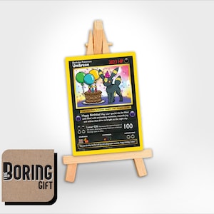 Custom Birthday Pokemon Card - Umbreon Design - Perfect Gift Idea for ...
