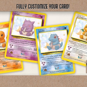 Pokemon Pregnancy Card - Baby Pikachu and Baby Charmander Design ...