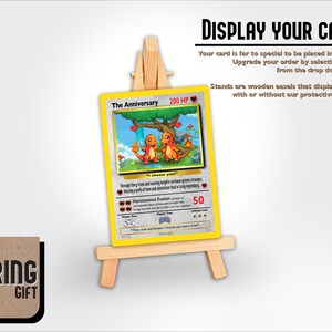 Pokemon Anniversary Card, Charmander Valentine, Custom Pokemon Card ...