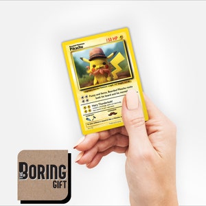 Rare Bearded Pikachu Pokemon Card - Shock Your Opponents With Style ...
