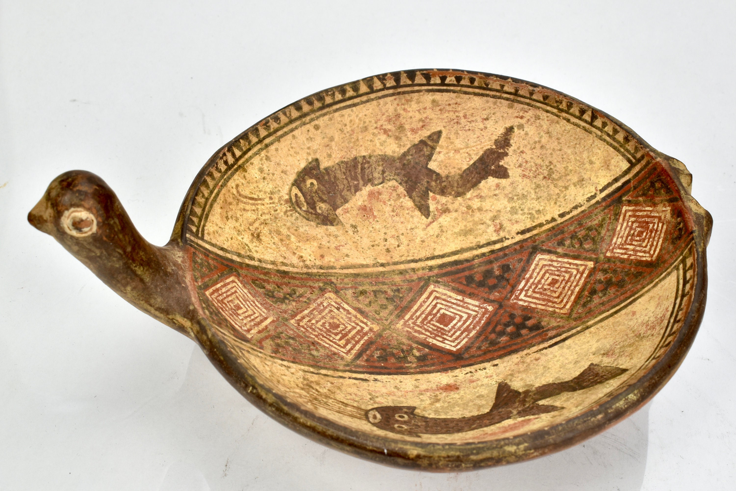 Inca Dish With Bird Head Handle Ca. 1535 AD. Rare - Etsy