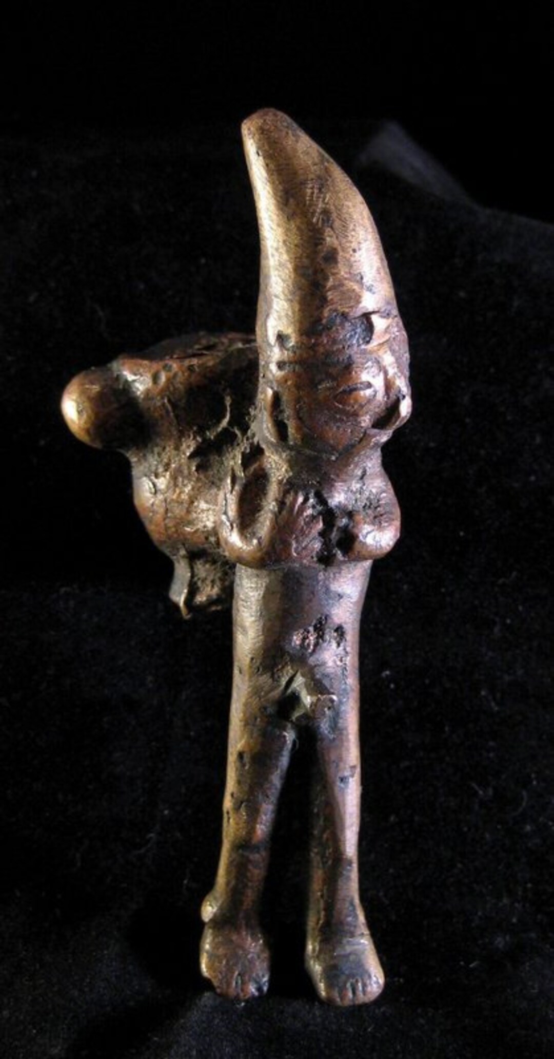 Genuine Chimu Inca Copper Coquero Capacocha Figurine Ca. 1200 1450 A.D ...
