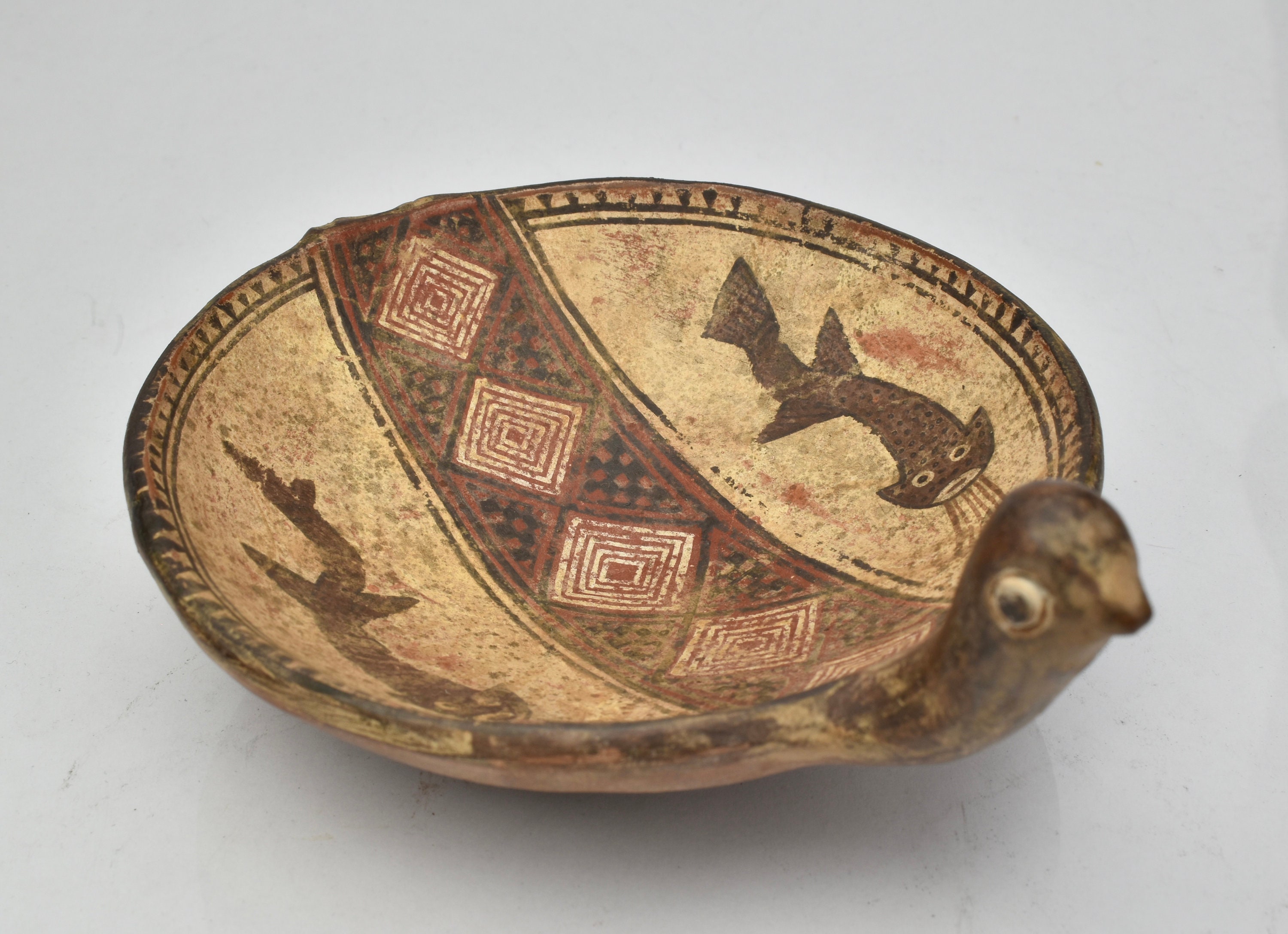 Inca Dish With Bird Head Handle Ca. 1535 AD. - Rare - Etsy