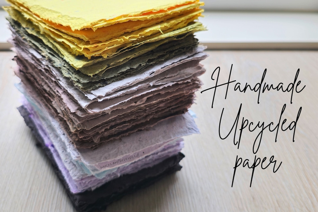 Handmade Upcycled Paper Vol. 1 | Pack of 5 - Etsy