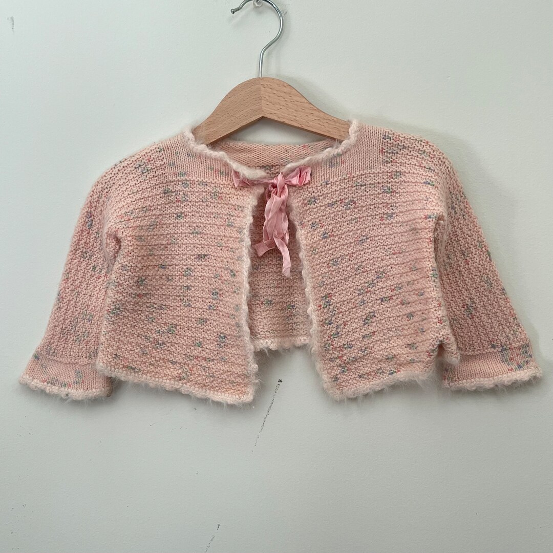 Vintage 1960s Bright Pink Sweater Coat. Easter Pink Sweater Jacket ...