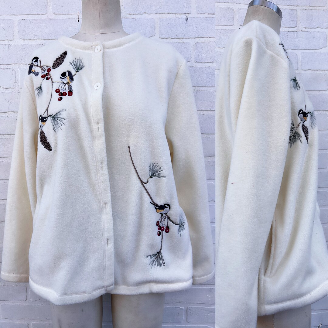 Vintage Christmas Birds on a Branch Sweater. Ugly Christmas Birds ...
