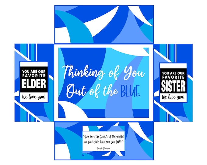 Out of the Blue Care Package Box Decor LDS Elder/sister Missionary ...
