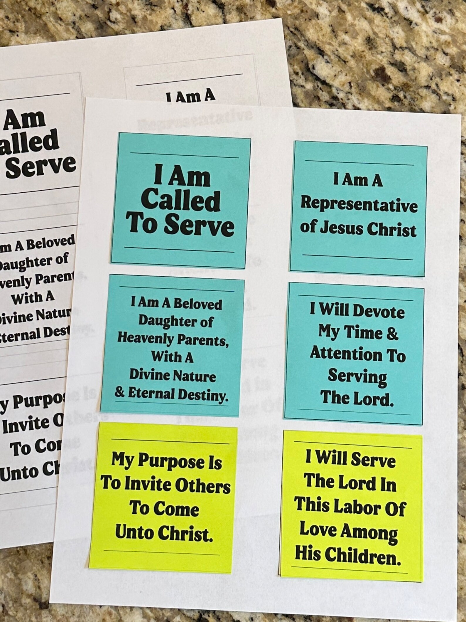 LDS Missionary Mission Call Sticky Note Reminders - Etsy