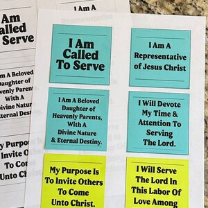 LDS Missionary Mission Call Sticky Note Reminders - Etsy