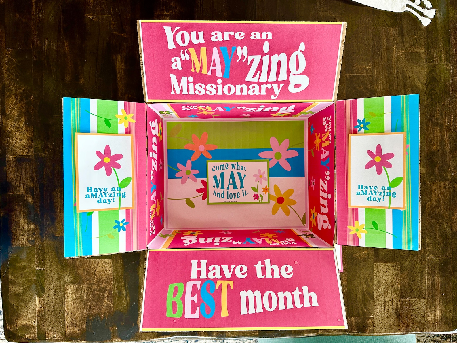 Month of May LDS Missionary Care Package Box Decor - Etsy