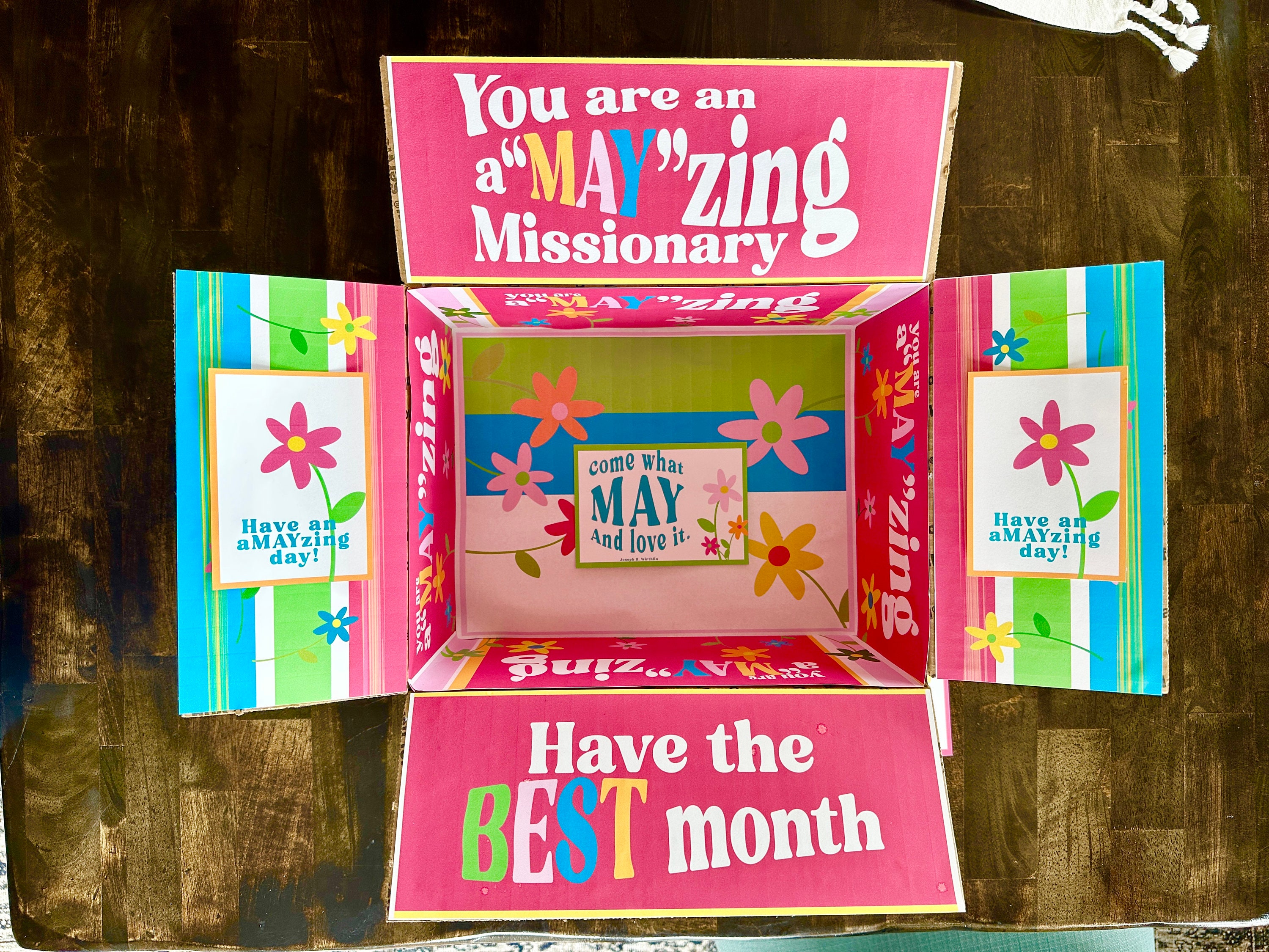 Month of May LDS Missionary Care Package Box Decor - Etsy