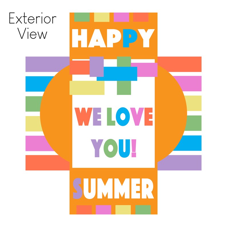 Happy Summer Care Package Box Decor (printable Only) - Etsy