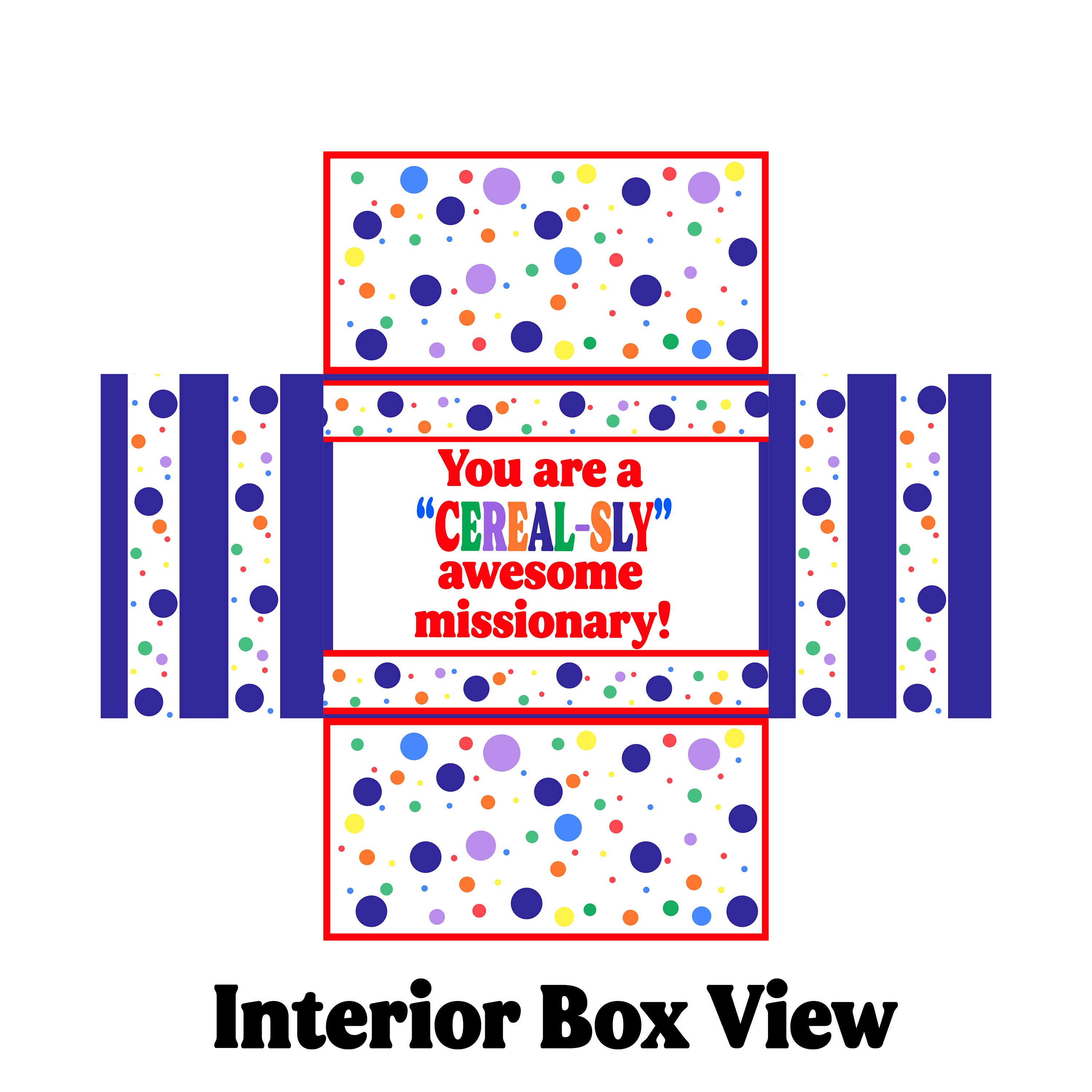 A "cereal-sly" Awesome LDS Missionary Printable Care Package Box Decor ...