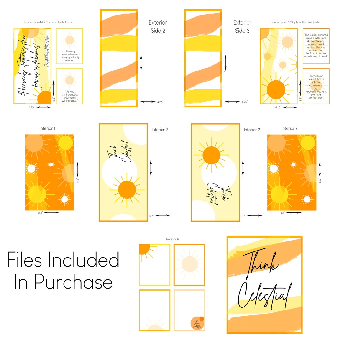 LDS Think Celestial Care Package Printable Decor Kit - Etsy