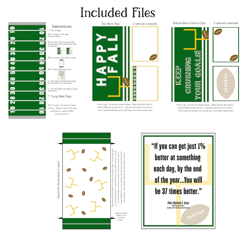 LDS Missionary Fall Care Package Box Decor - Etsy