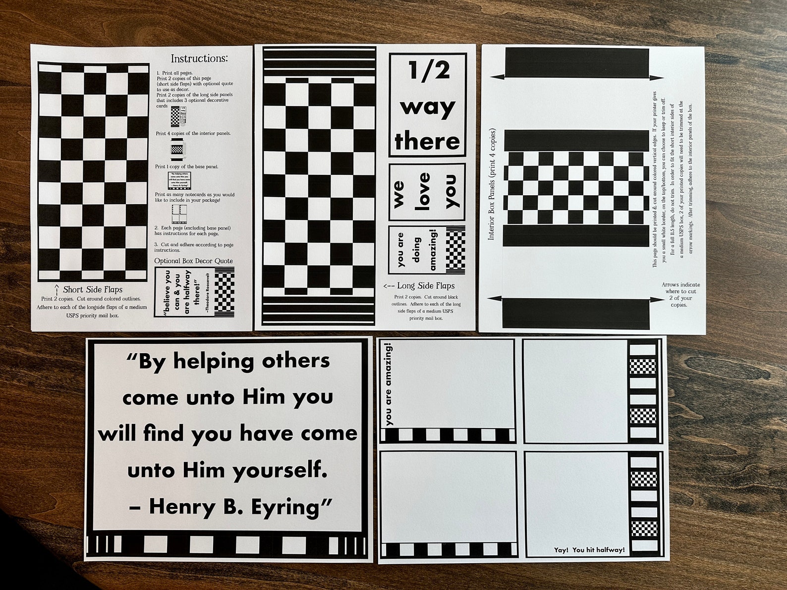LDS Missionary Half Way There Care Package Box Decor - Etsy
