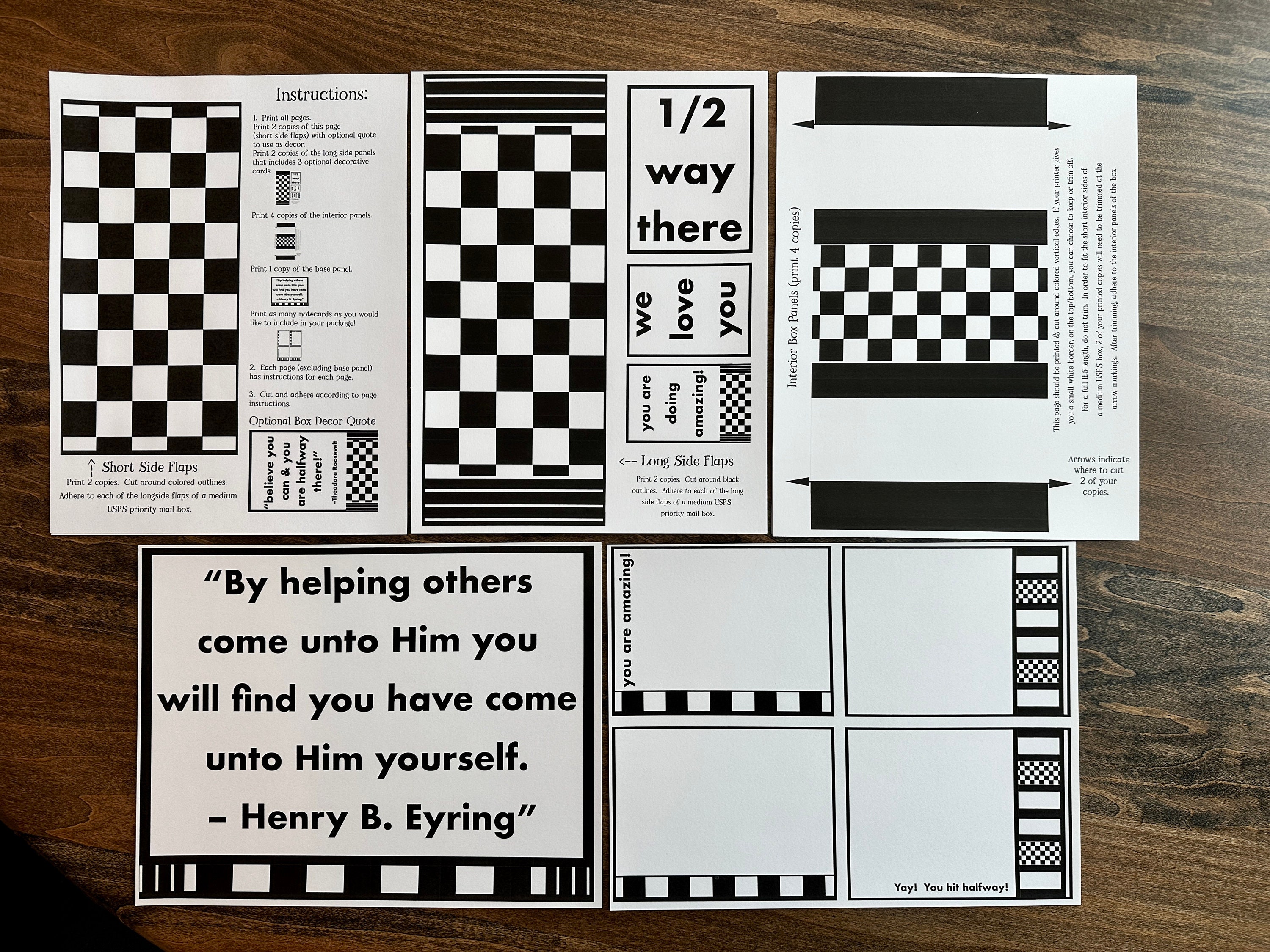 LDS Missionary Half Way There Care Package Box Decor - Etsy