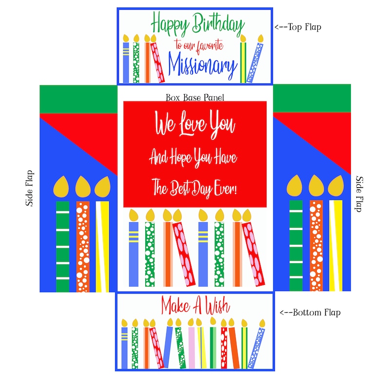 Birthday Care Package Printable (LDS Missionary/college Student) - Etsy