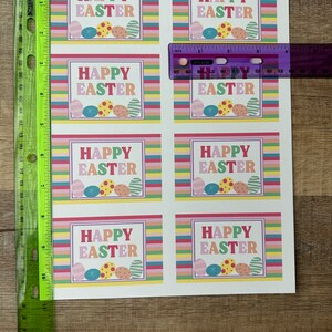 Happy Easter Printable Gift Tags (2 Sizes) - Etsy