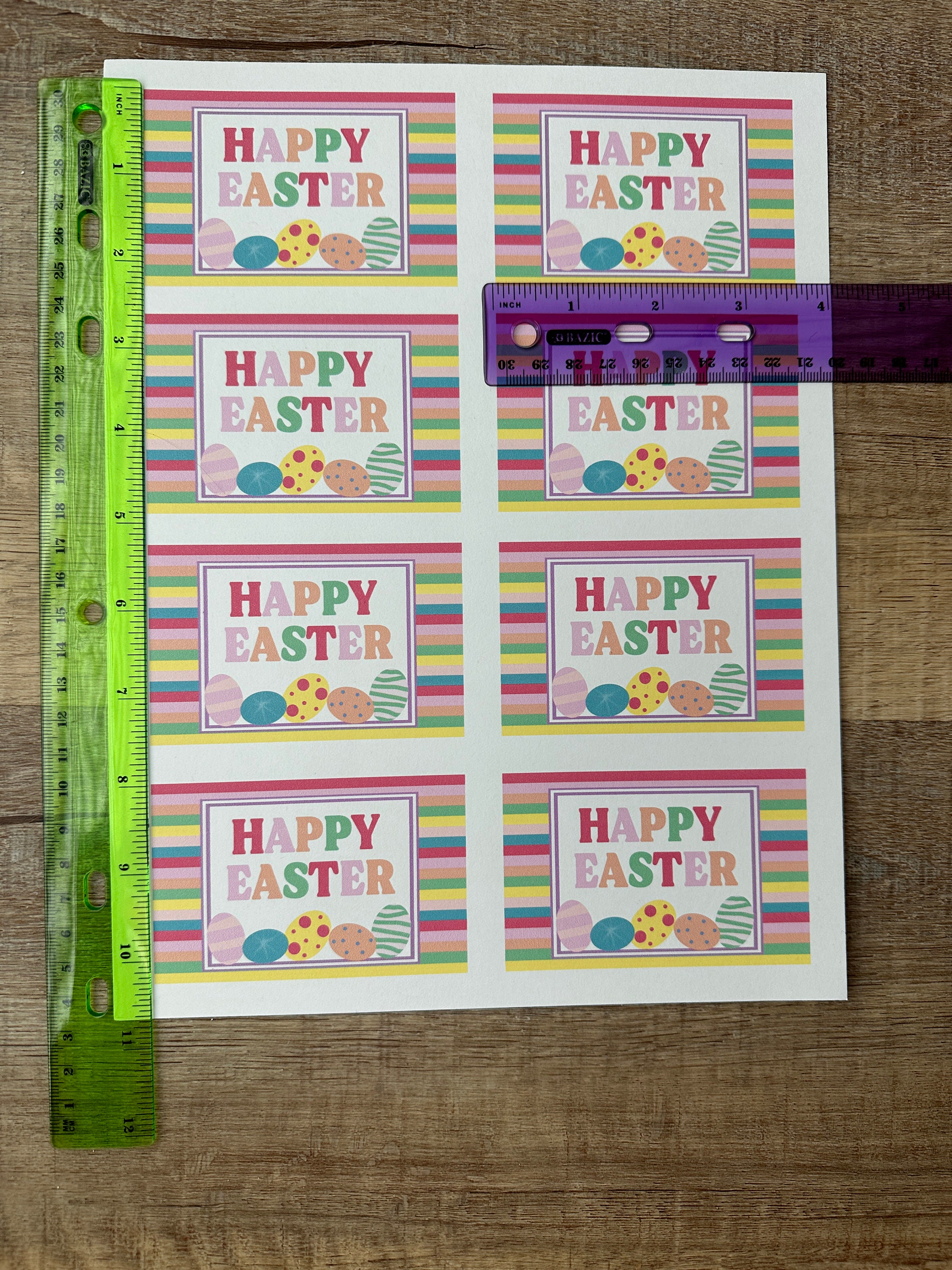 Happy Easter Printable Gift Tags (2 Sizes) - Etsy