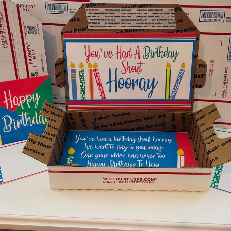 LDS Missionary Birthday USPS Box Decor (primary Colors) - Etsy