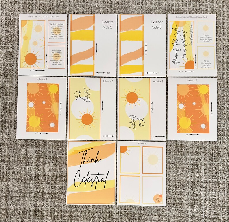 LDS Think Celestial Care Package Printable Decor Kit - Etsy