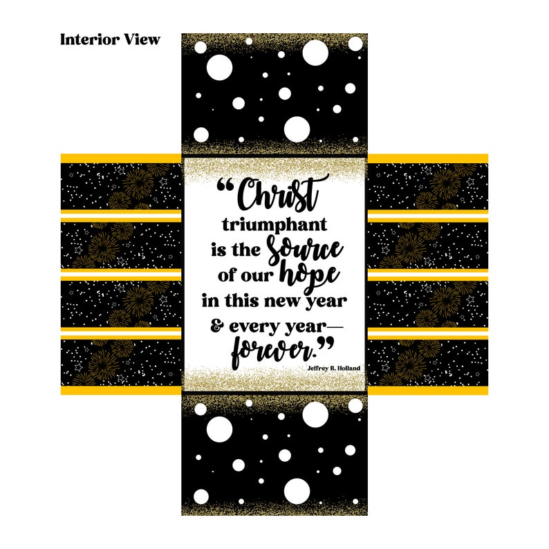 LDS Missionary New Years Care Package Printable - Etsy