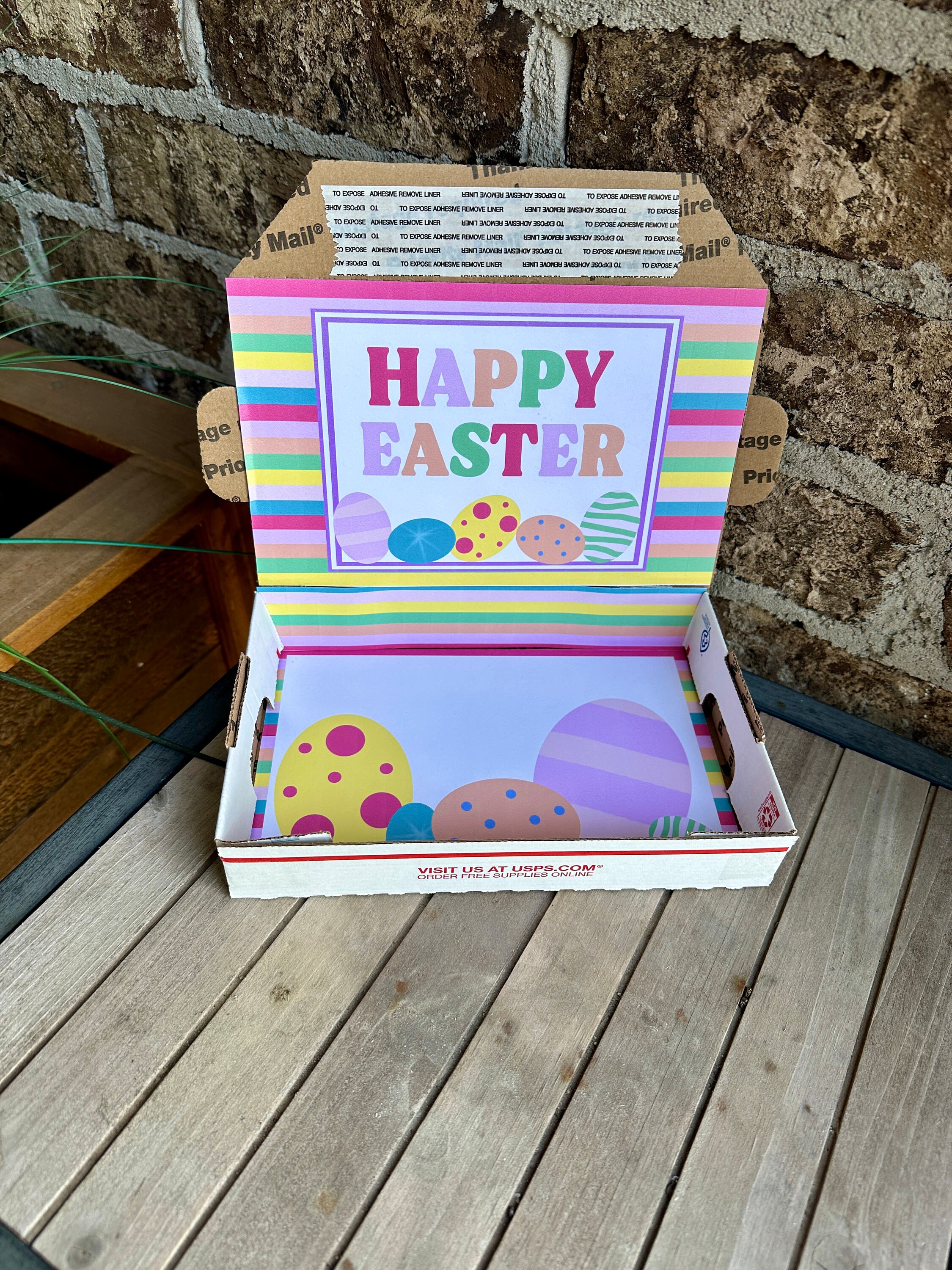 Easter Care Package Printable Decor (small USPS Box) - Etsy