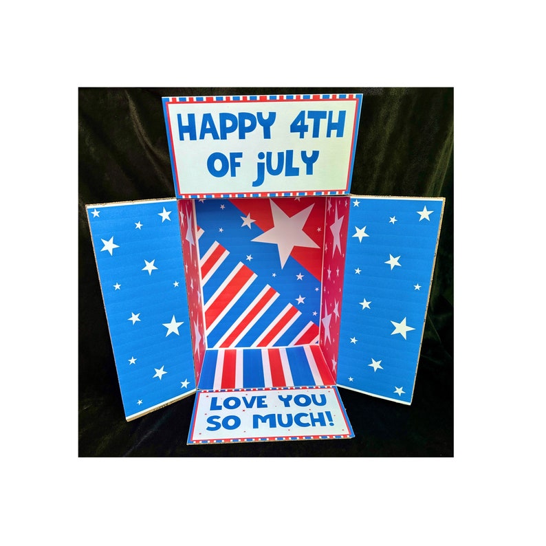 4th of July Care Package Printable Box Decor (missionary, Grandchild ...