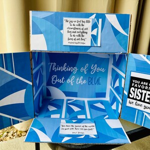 Out of the Blue Care Package Box Decor (LDS Elder/sister Missionary ...