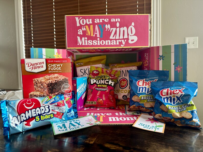 Month of May LDS Missionary Care Package Box Decor - Etsy