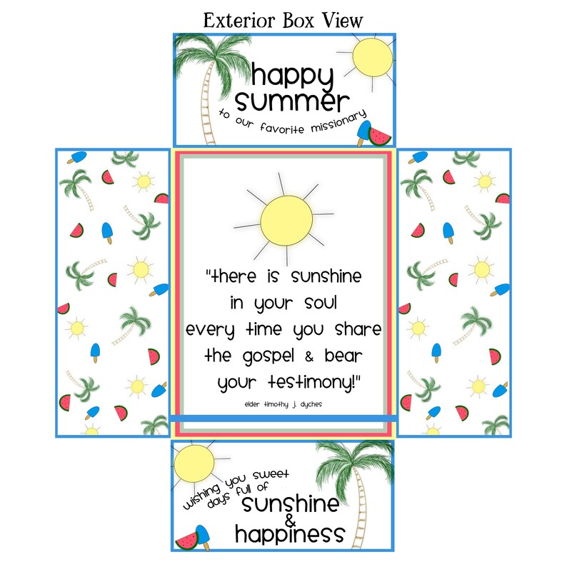 LDS Missionary Summer Care Package - Etsy