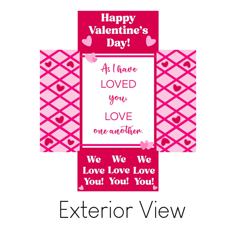 Valentine's Day Care Package Printable Decor Kit & 8 Printable Quotes ...